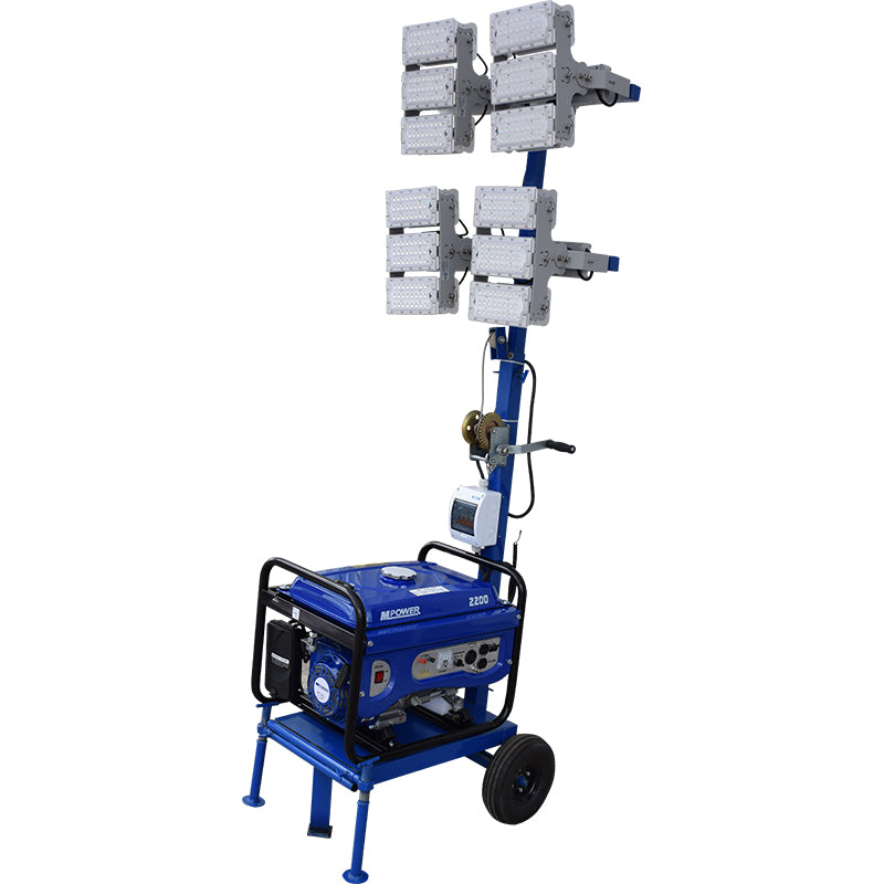 Torre de Iluminacion Mpower 4 Focos LED 4x300w Sin Generador TI4LED ...